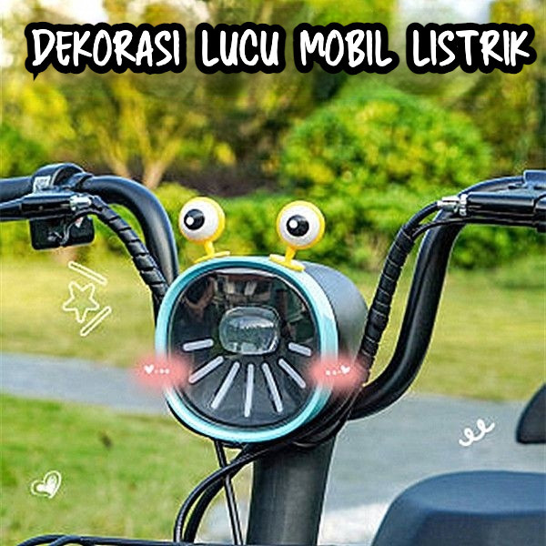 Jual Mobil Listrik Dekorasi Mata Besar/Mata Cinta/Mata Lucu/Aksesori ...