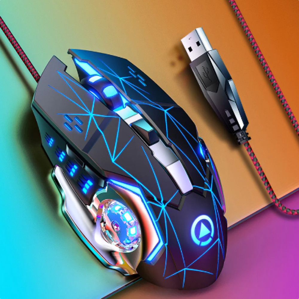 Jual Mouse Gaming LED RGB Wired 3600 DPI Silent Version | Shopee Indonesia