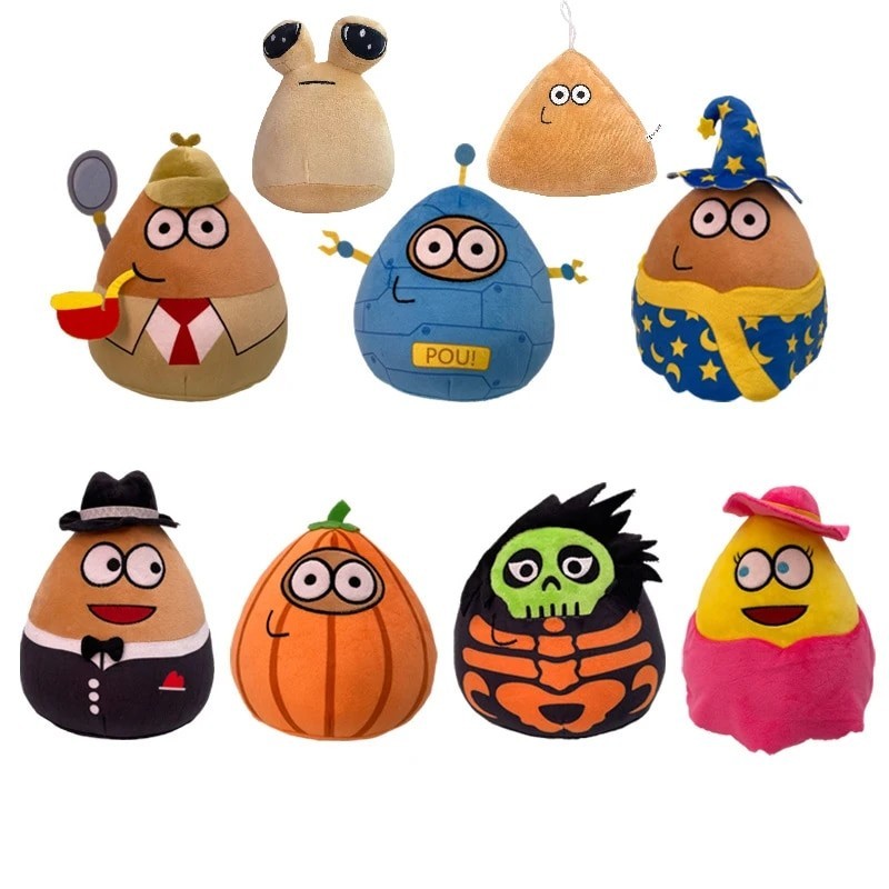Jual 22cm Hot Game My Pet Alien Pou Plush Toy Furdiburb Emotion Alien ...