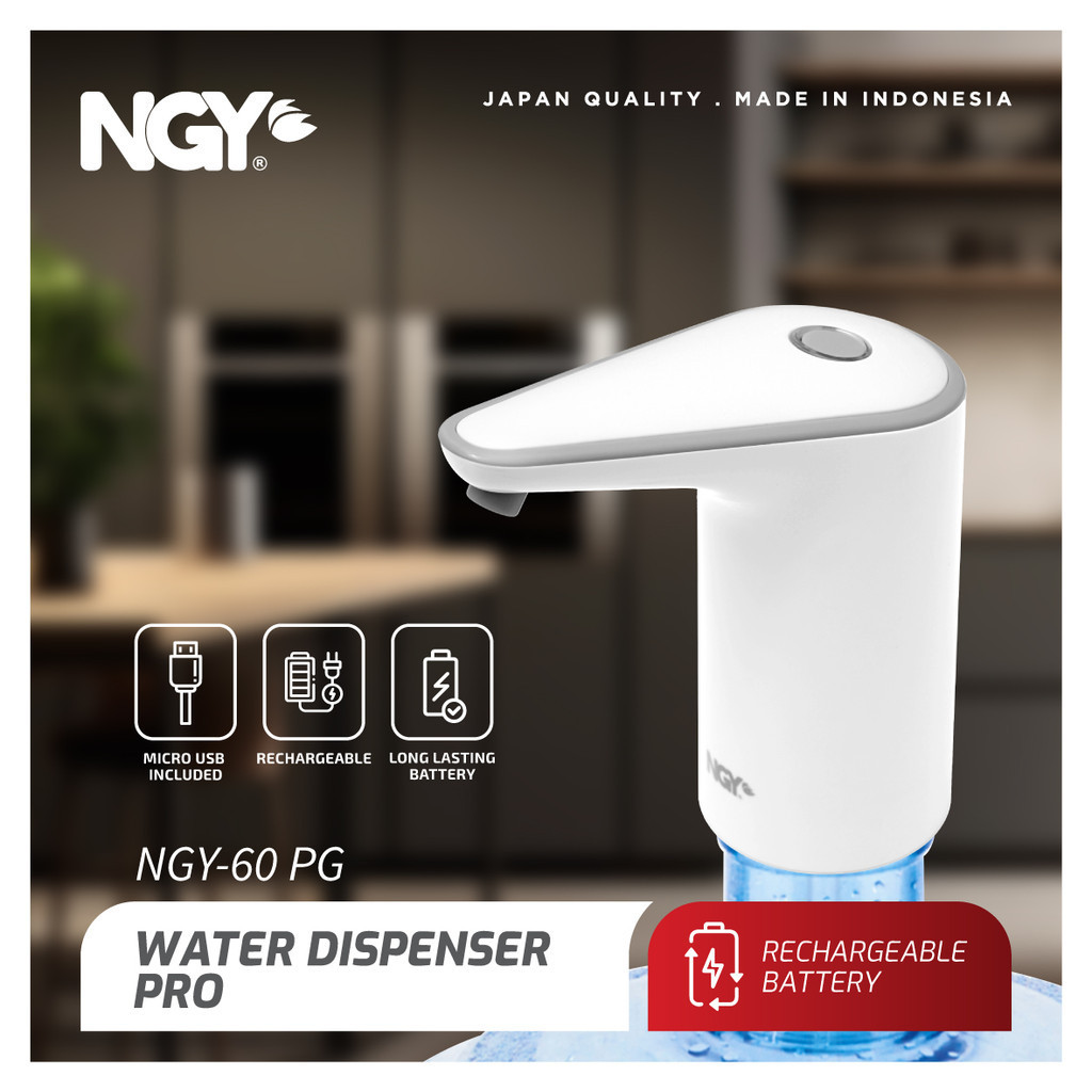 Jual NGY Automatic Water Dispenser Pro Rechargeable / Pompa Galon ...