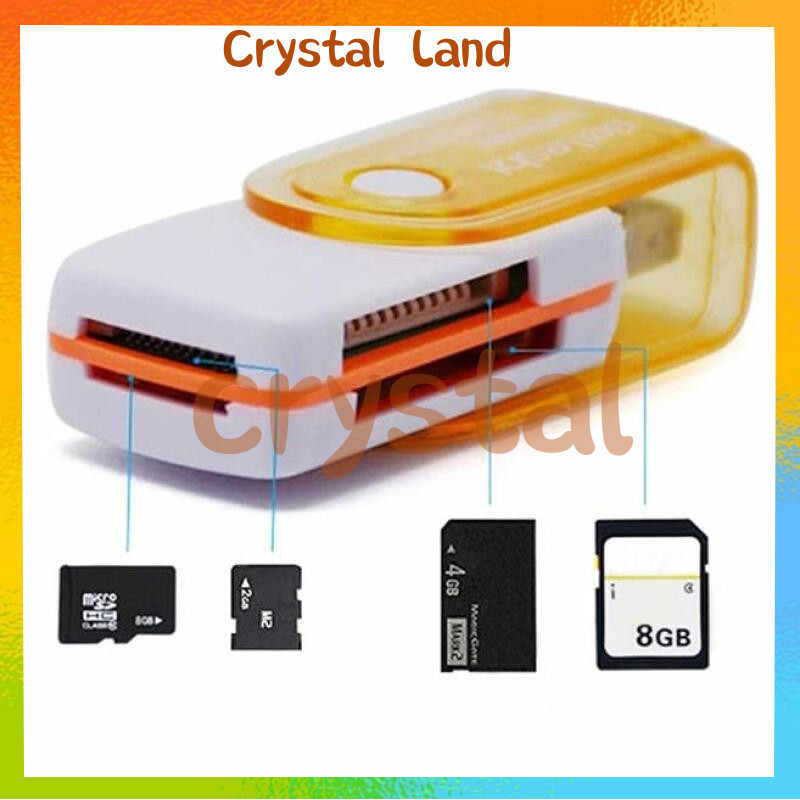 Jual Card Reader All In One 4 Slot / Drive Card Reader Data Reader ...