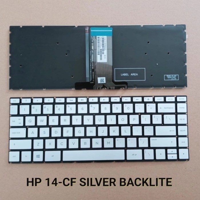 Jual Keyboard Laptop HP 14 CF BW SILVER BACKLIGHT | Shopee Indonesia