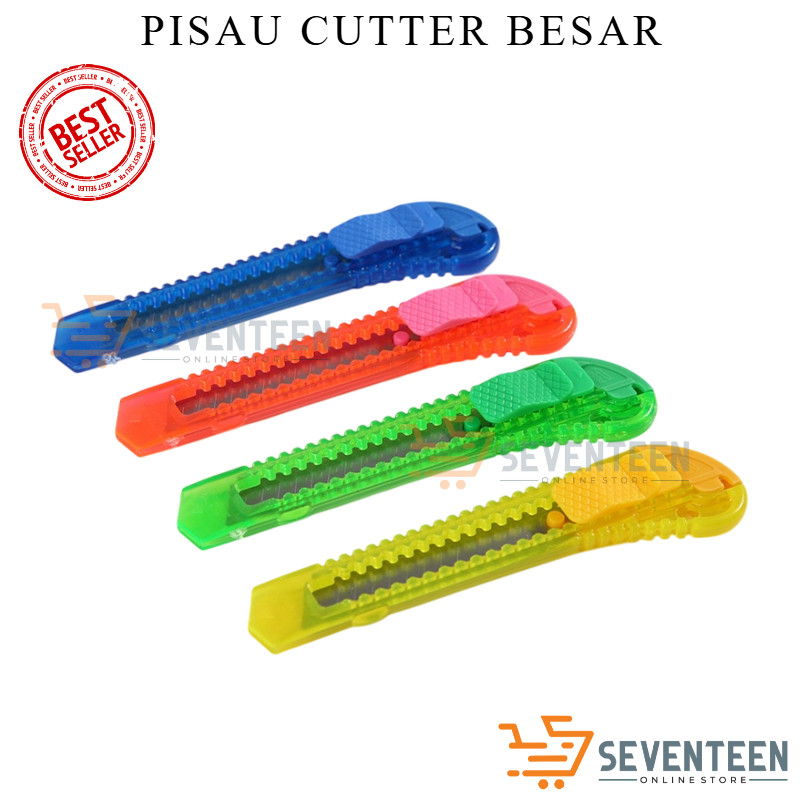 Jual SEVENTEEN PISAU CUTTER BESAR CUTTER POTONG PISO KATER UNBOXING ...