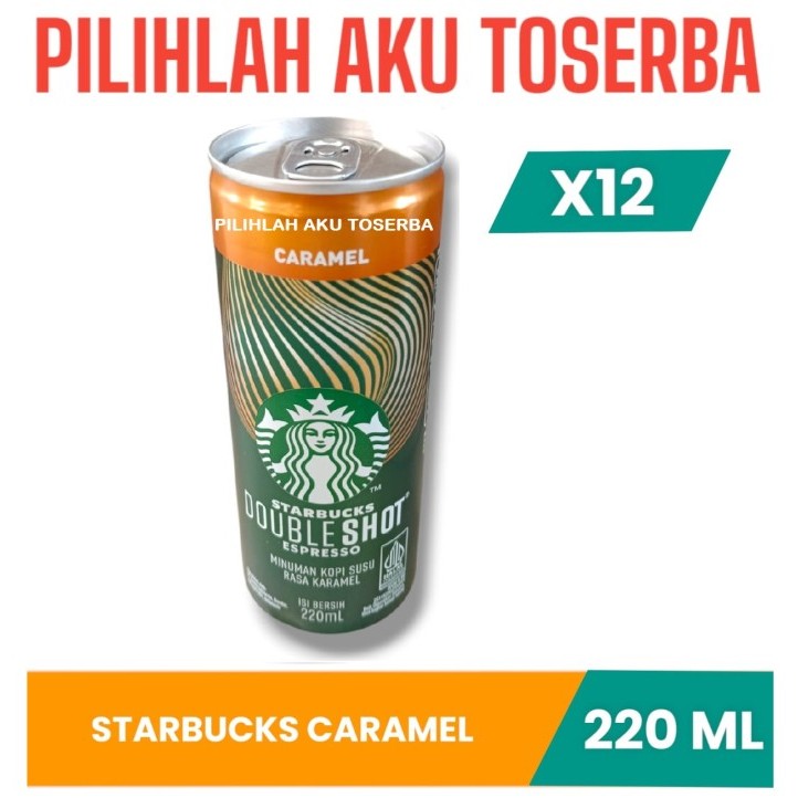 Jual Kopi STARBUCKS Doubleshot CARAMEL Kaleng Can 220 ml - ( HARGA 12 ...