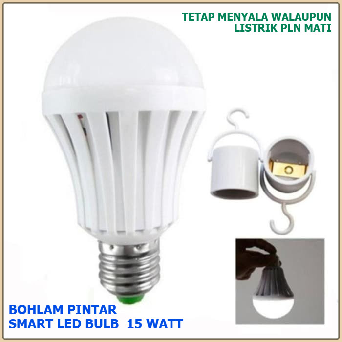 Jual Lampu Emergency LED 15 Watt Bohlam Darurat Hand Sensor 15W ...