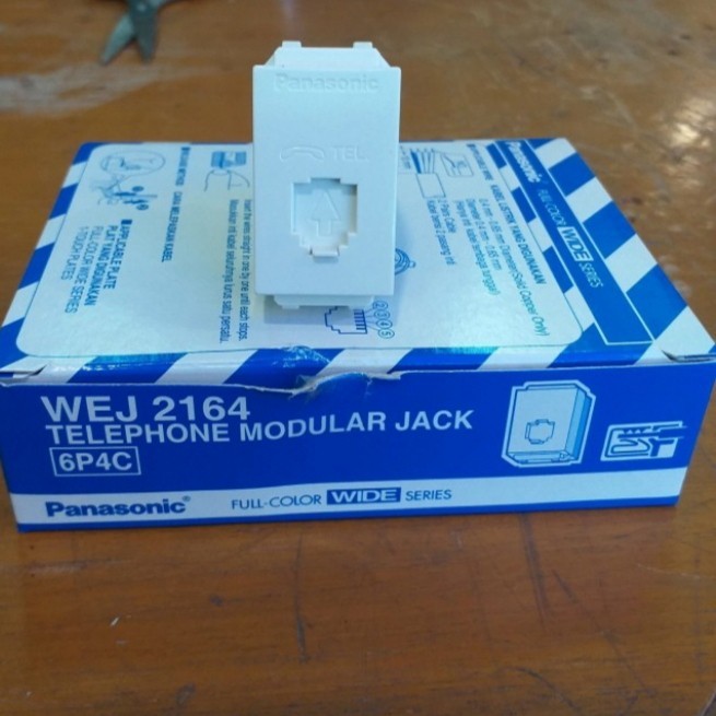 Jual PANASONIC WEJ 2164 TELEPHONE MODULAR JACK WHITE - Putih | Shopee ...