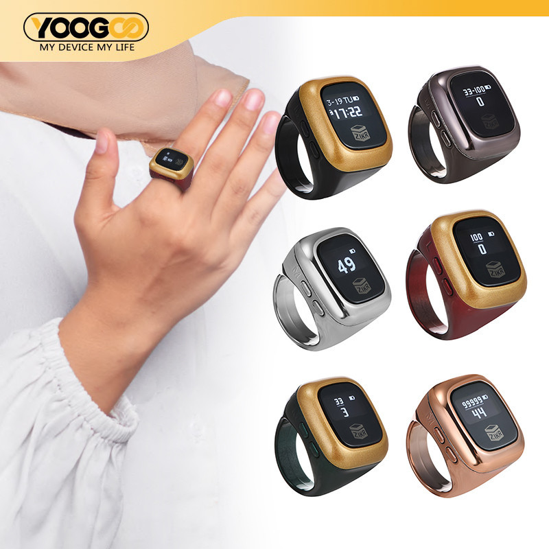 Jual YOOGOO Tasbih Digital Tasbih Smart Ring Cincin Tasbih Digital ...