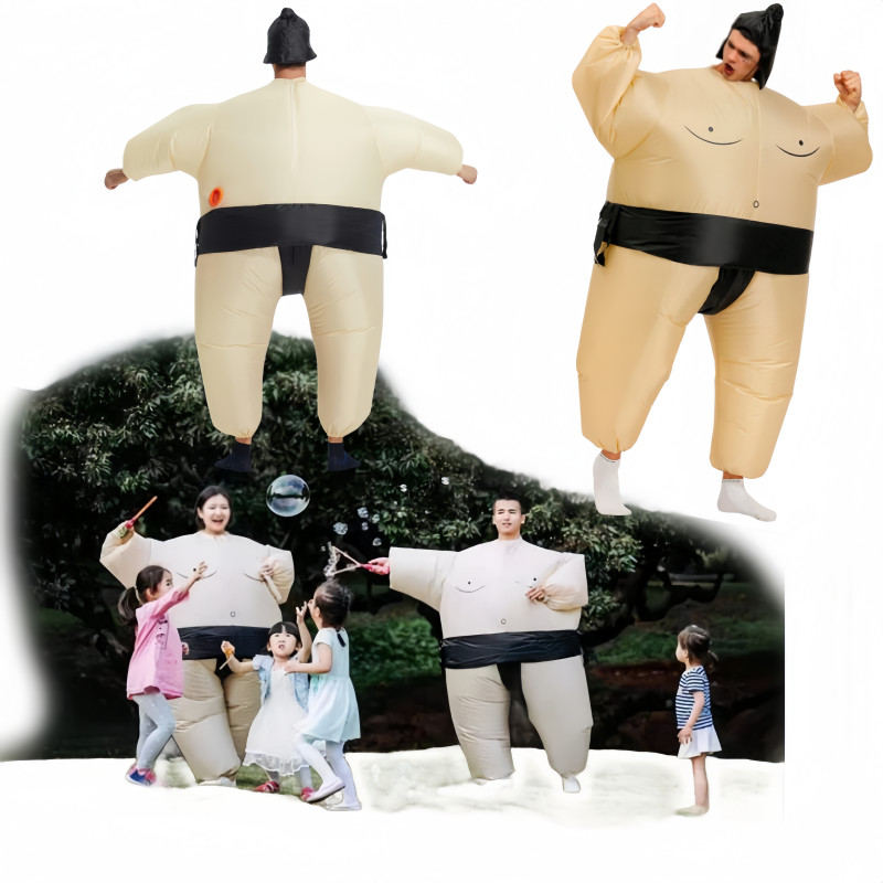 Jual Inflatable Sumo Costume Toy Party Role Play Dress Up Funny Fighter ...