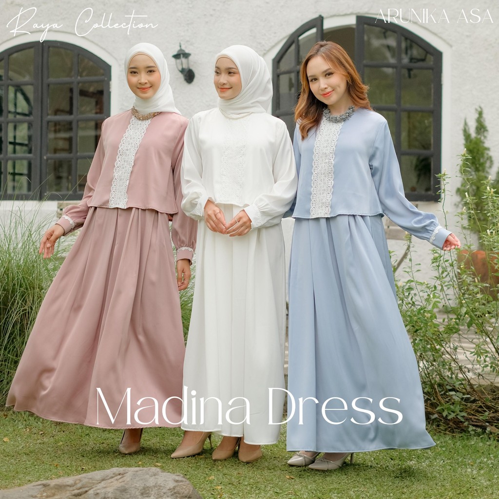 Jual Madina Dress | ATKEY Raya Collection | Shopee Indonesia