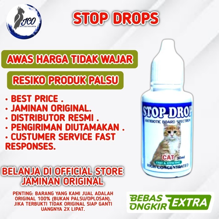 Jual STOP DROP CAT OBAT ANTIBIOTIK KUCING DROP | Shopee Indonesia