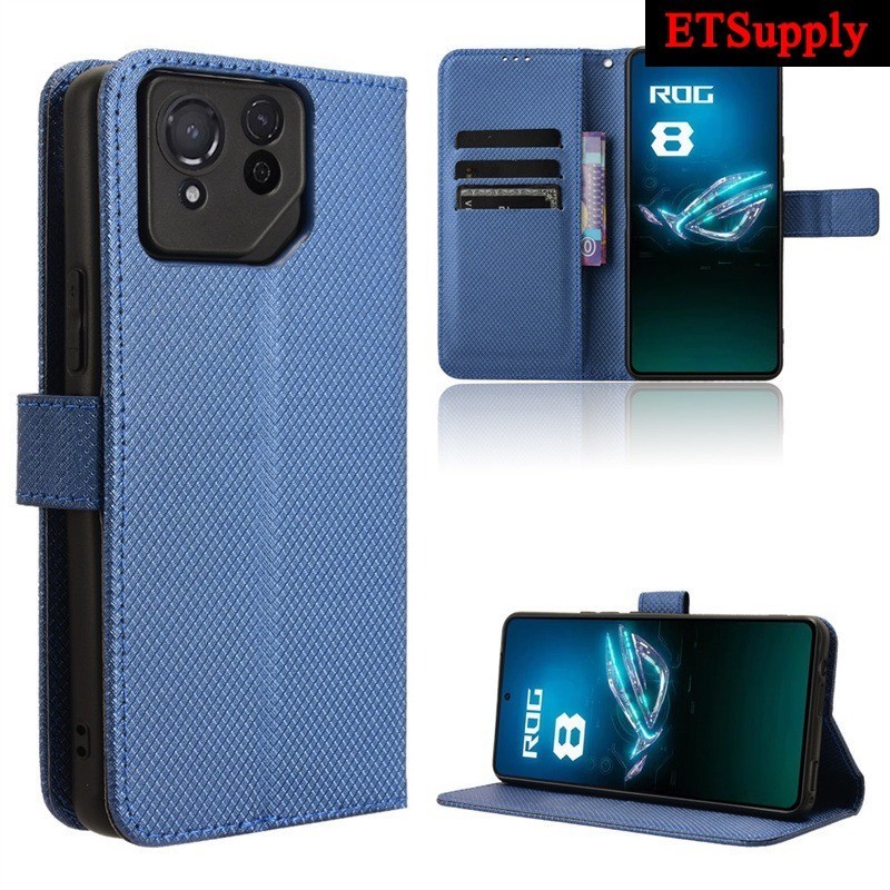 Jual Flip Phone Case Asus Rog Phone 8 Pro 9 FE Back Cover Leather With ...