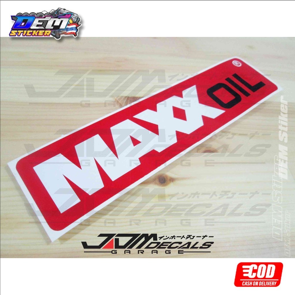Jual Stiker Maxx Oil Vinyl Sticker Vinyl Premium | Shopee Indonesia
