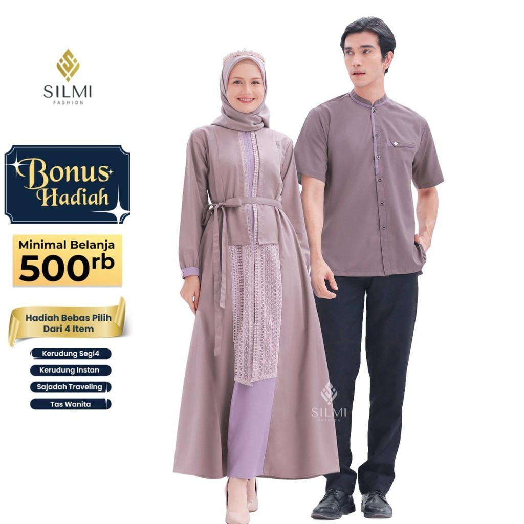 Jual Baju Sarimbit Couple Pasangan Kekinian Terbaru Lebaran 2024 Silmi ...