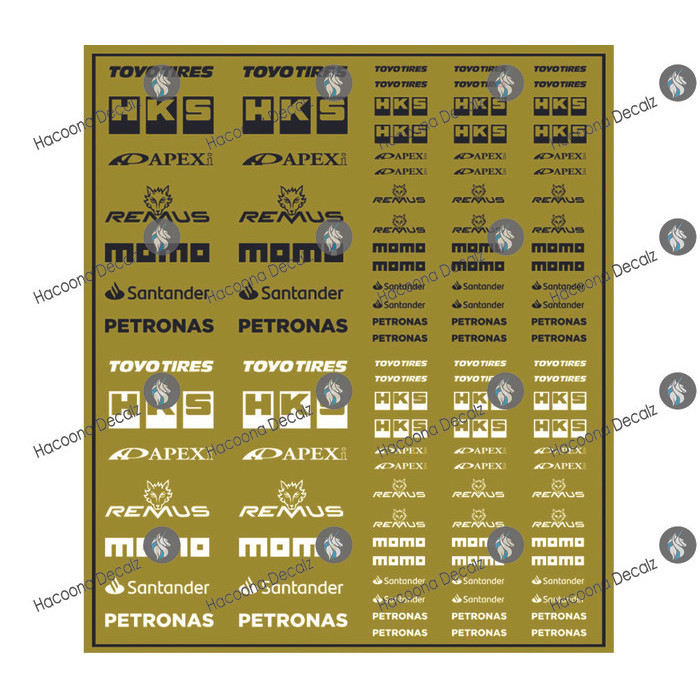 Jual Universal Sponsor 7 Water Slide Decal | Shopee Indonesia