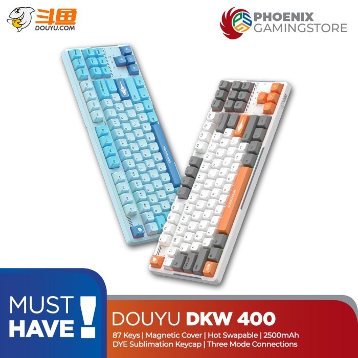 Jual DouYu DKW400 TKL Hotswappable Mechanical Gaming Keyboard RGB 3 ...