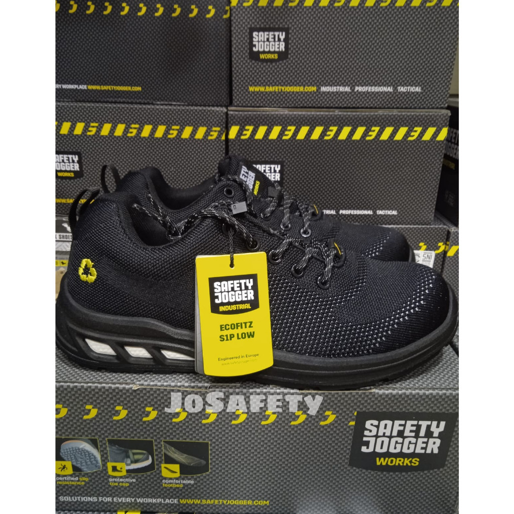 Jual Sepatu Safety Jogger Ecofitz Low S1P | Shopee Indonesia