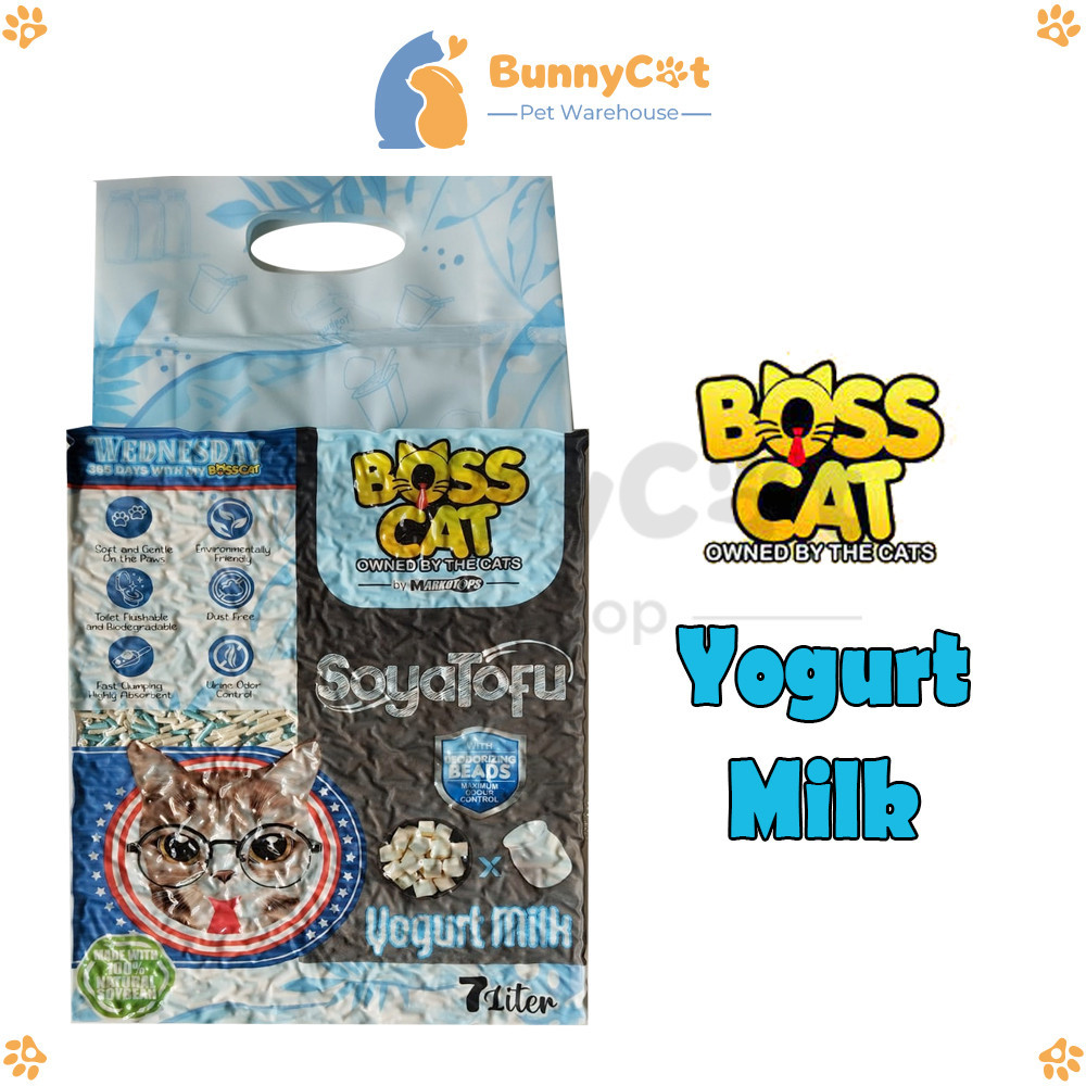 Jual BOSSCAT Tofu Soya 7L Boss Cat Pasir Kucing Tofu Soya 7 Litter ...