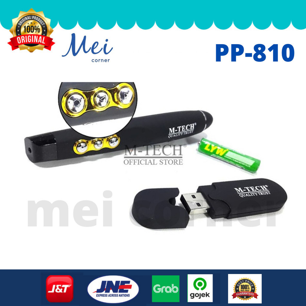 Jual M-Tech Laser Pointer Wireless Presenter PP-810 ( MC ) | Shopee Indonesia