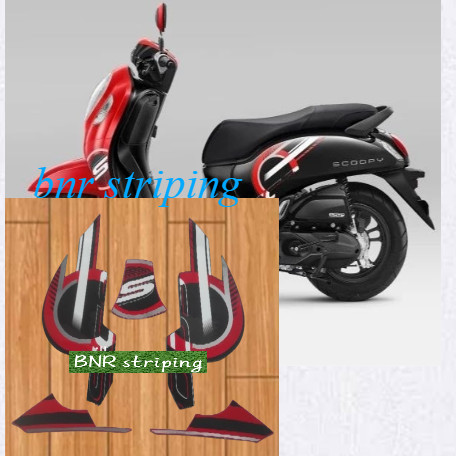 Jual Striping scopy sporty stiker honda scoopy fi sporty thn 2023 2024 ...