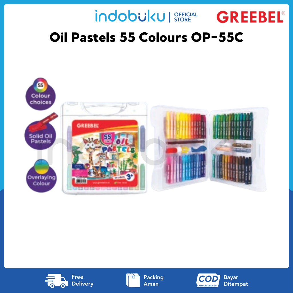Jual Oil Pastels Greebel 55 Colours OP-55C | Shopee Indonesia