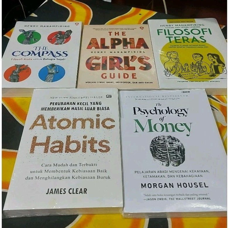 Jual Paket 5 Buku Filosofi Teras The Alpha Girls Guide The Compass