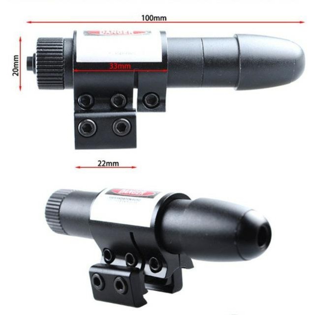 Jual SPIKE Tactical Red Laser Sight - Red Laser Scope With Rat Tail ...