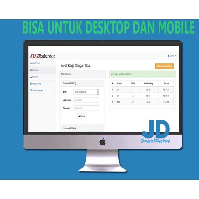 Jual Aplikasi Kasir Barbershop Berbasis Web | Shopee Indonesia
