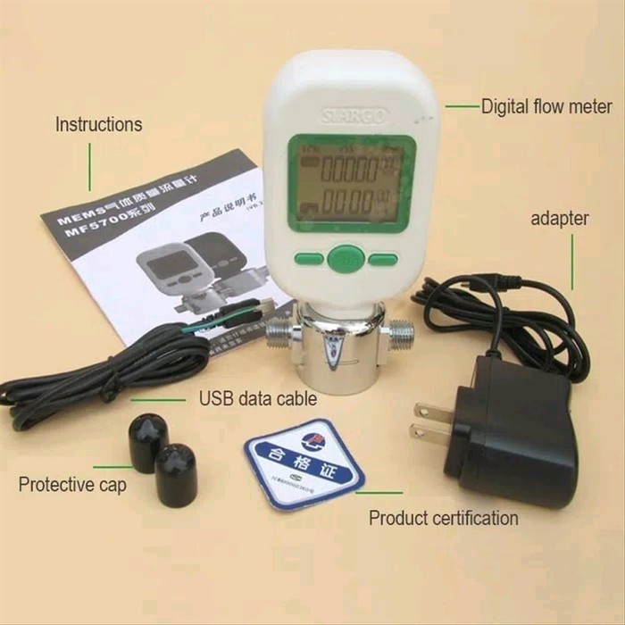 Jual Flow Meter Gas MF5706 Oxygen Nitrogen Flowmeter O2 LPG MF-5706 Air ...