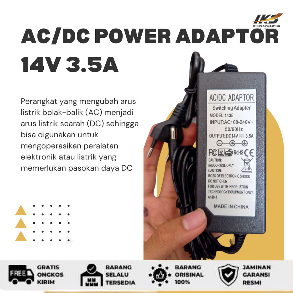 Jual Power Supply AC/DC Power Adaptor 14V 3.5A | Shopee Indonesia