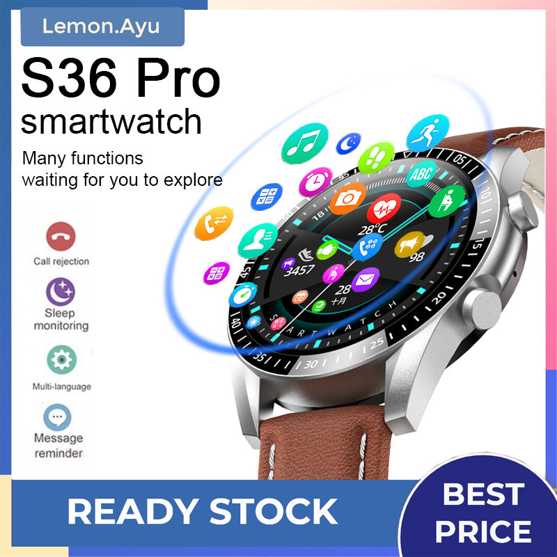 Jual Smartwatch S36 Pro Waterproof Fitness Tracker Full Touch Screen ...