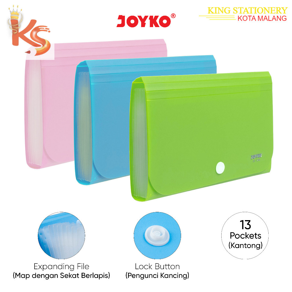 Jual (KS) Dompet Pintar Expanding File Mini Map Harmonika Joyko EF-1218 ...