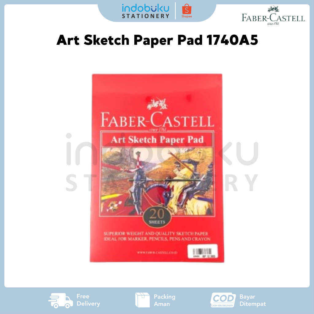 Jual Art Sketch Paper Pad Faber-Castell 1740A5 Buku Sketsa Seni Faber ...