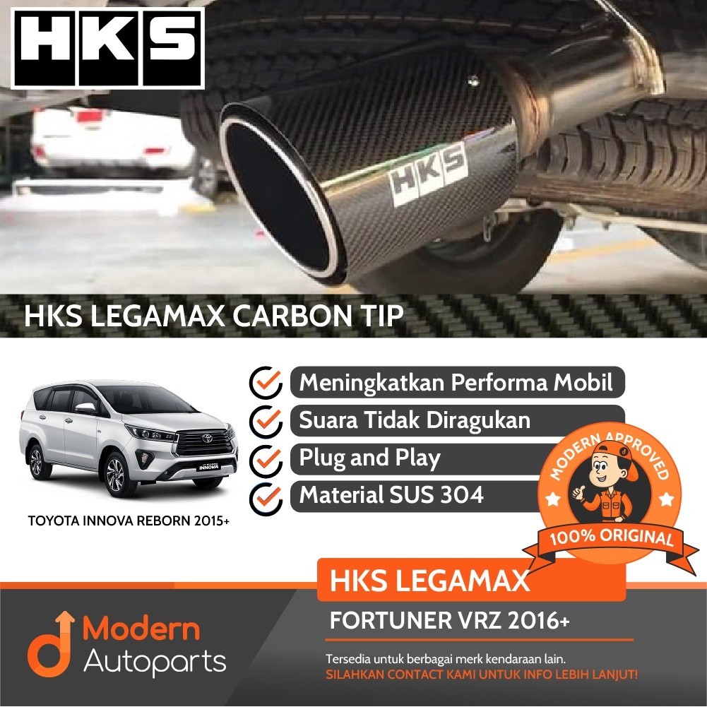 Jual Knalpot Muffler HKS LEGAMAX Innova Reborn 2015+ Carbon PnP ...