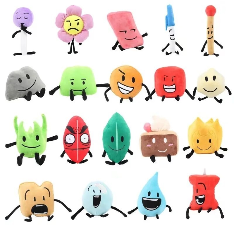 Jual 19 Styles Battle for Dream Island Plush Toys Bfdi Plushie Stuffed ...