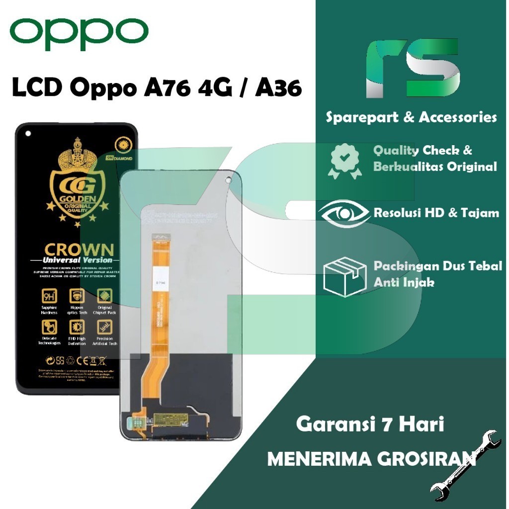 Jual LCD TOUCHSCREEN OPPO A76 CPH2375 - OPPO A36 LCD TS FULLSET | Shopee Indonesia
