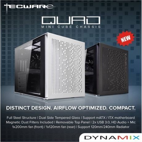 Jual Tecware QUAD Mini CUBE Case - Black | Shopee Indonesia