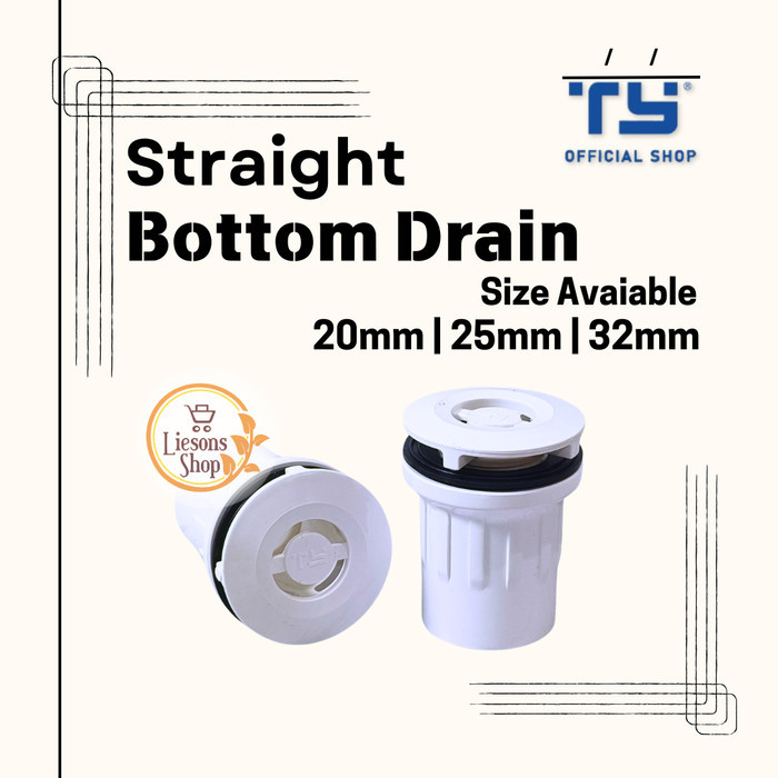 Jual Straight Drainage TY / Bottom Drain Pipa Pipe U – PVC by 3 Pawns ...