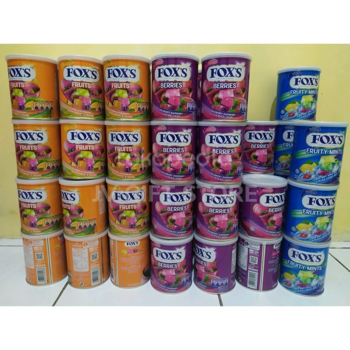 Jual Permen Fox / Fruits / Fruity Mints / Berries Kaleng 170 g | Shopee ...