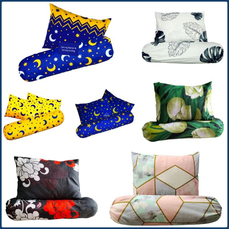 Jual Sarung Bantal Dan Guling Motif Bunga Tulip Ukuran Standar Murah ...