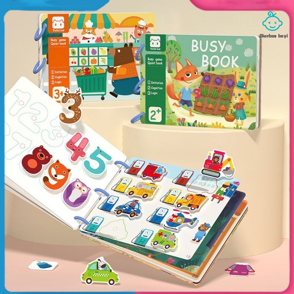 Jual 【Ready stock】30 Page Buku Aktivitas Bayi Busy Book Dan Velcro TK ...
