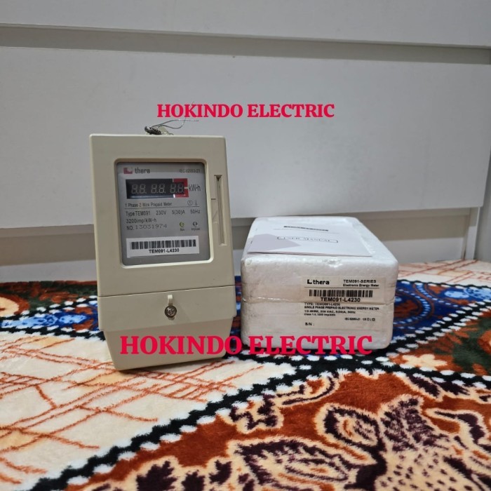 Jual KWH METER THERA 1PHASE TEM091 / KWH METER PRABAYAR 1-PHASE TEM091 ...