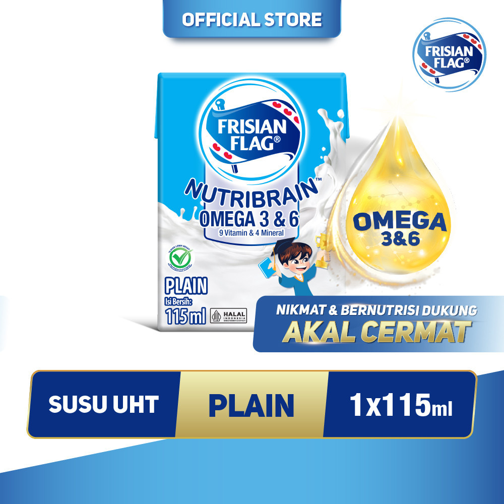 Jual Frisian Fl4g Omega Susu UHT Plain 115ml | Shopee Indonesia