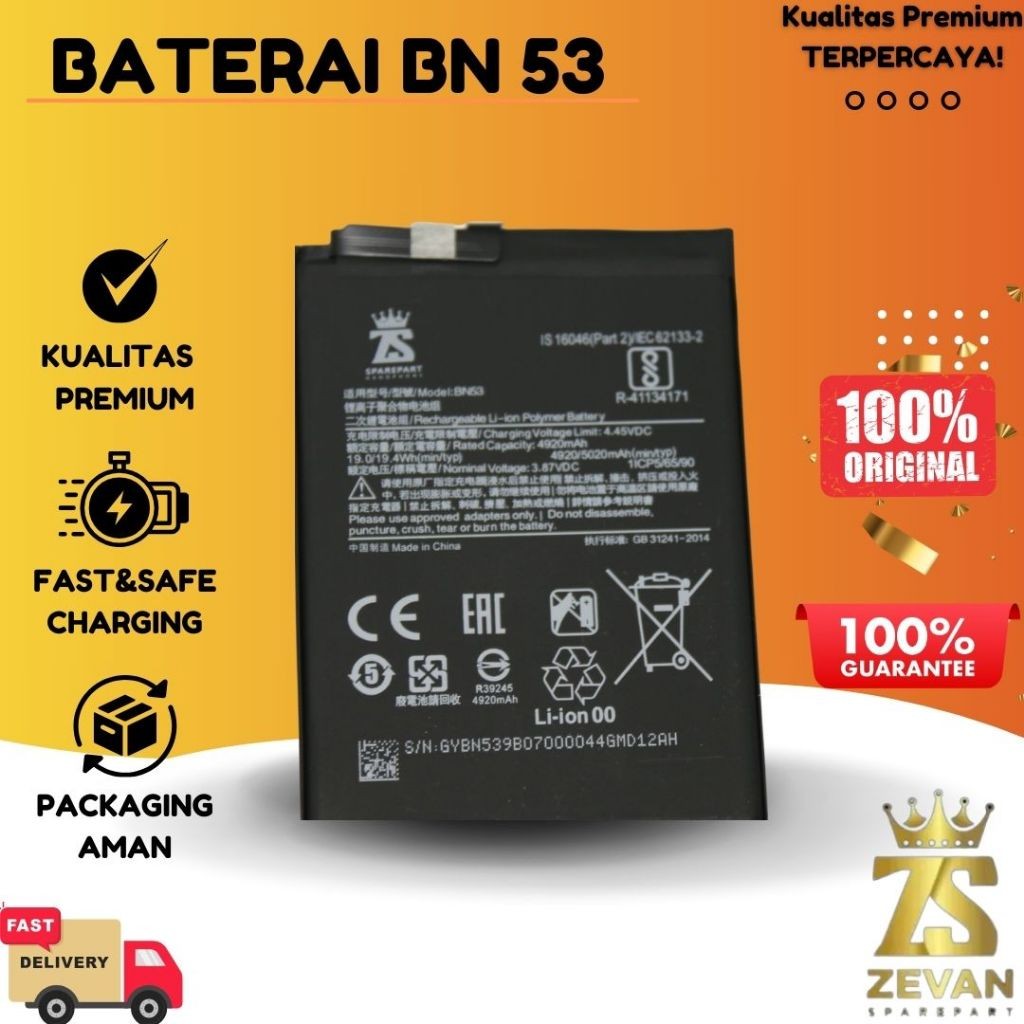 Jual Baterai Xiaomi BN 53 ( Redmi Note 10 Pro ) | Shopee Indonesia