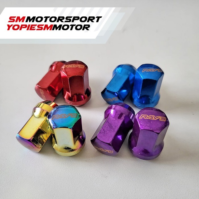 Jual Lugnut Mur Baut Velg Mobil Racing Ravs 1.5 mm - Ungu, 16pcs ...