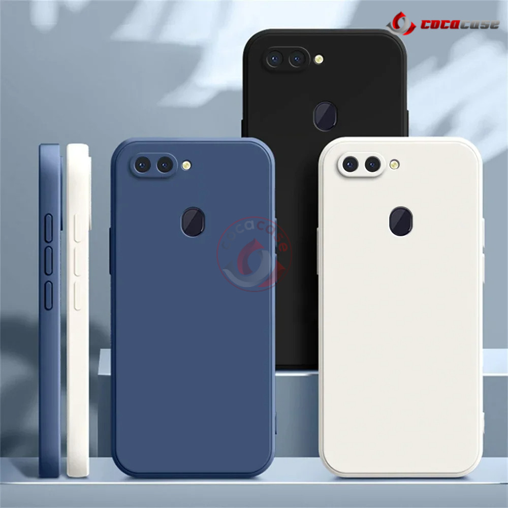 Jual Oppo A12 A7 A5S A11K A39 Case Silicone Square | Shopee Indonesia