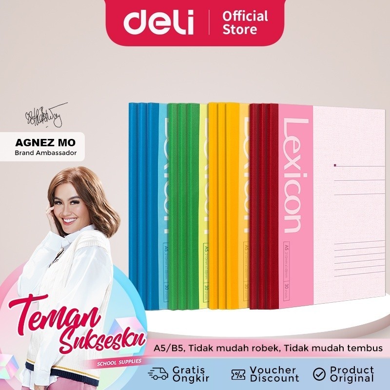 Jual Notebook Deli Lexicon B5 40 Lembar - 7662 | Shopee Indonesia