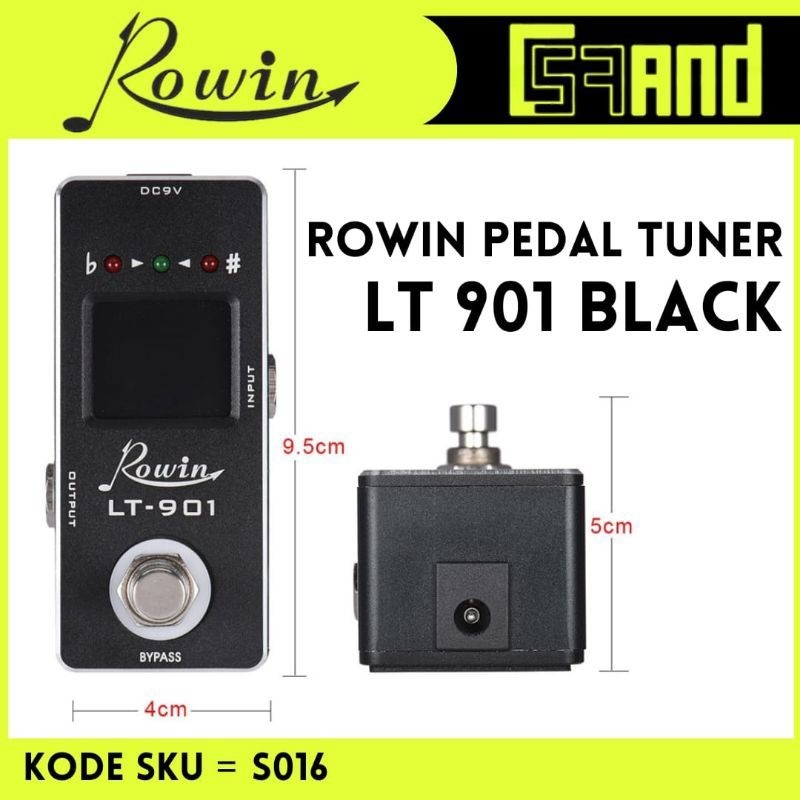 Jual Rowin Tuner Pedal Efek LT901 Effect Chromatic Tuner LT-901 Gitar ...