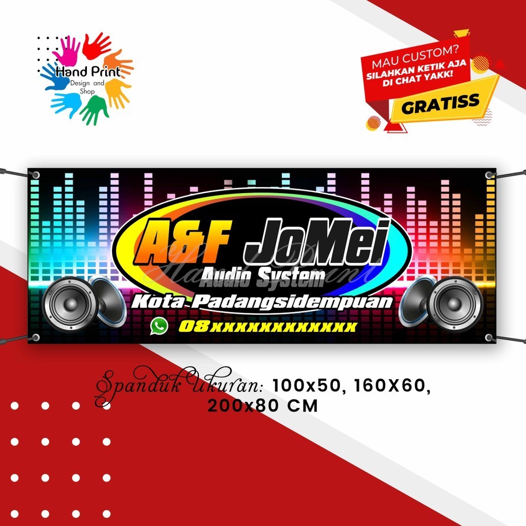 Jual Cetak Spanduk Banner Audio System Sound Event MMT Spanduk Custom ...