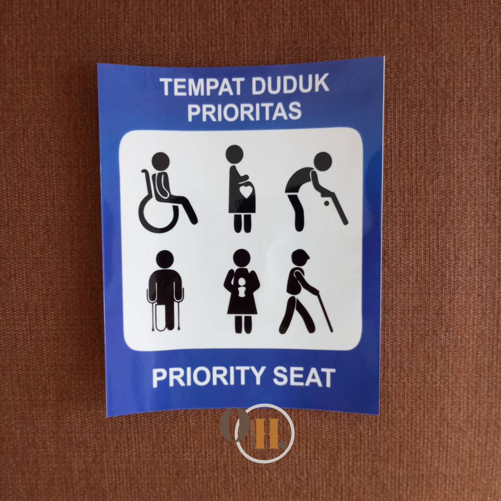 Jual Stiker tempat duduk prioritas - Stiker priority seat | Shopee Indonesia