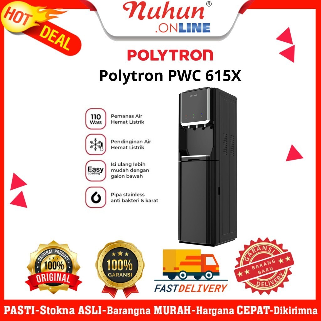 Jual DISPENSER POLYTRON GALON BAWAH PWC 615 X | Shopee Indonesia